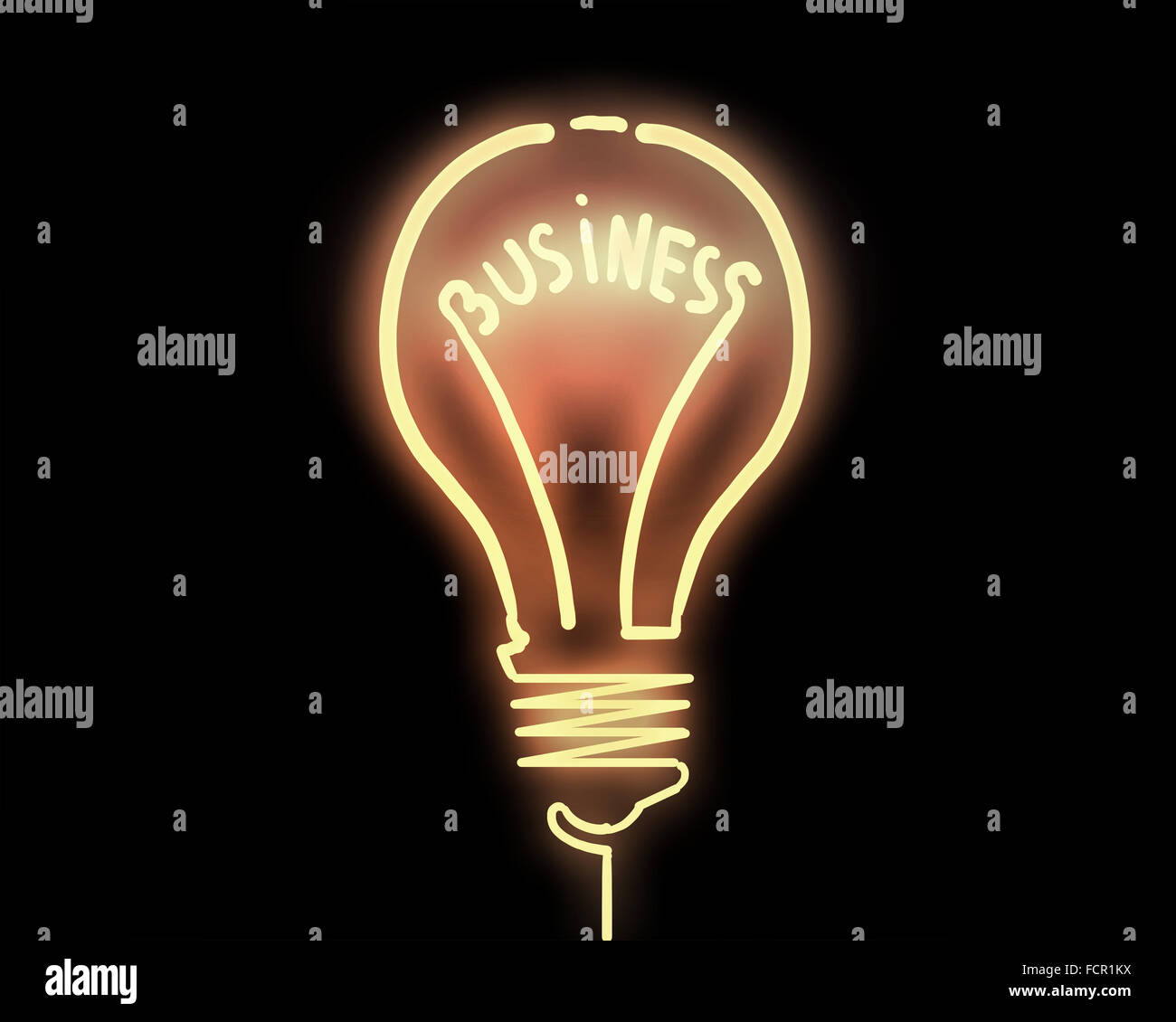 Light bulb with concepts inside on dark background Stock Photo - Alamy