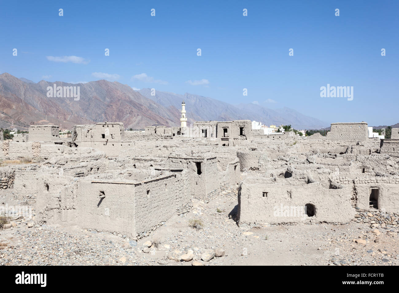 Ruin of an old omani village at Izki. Ad Dakhiliyah, Sultanate of Oman ...