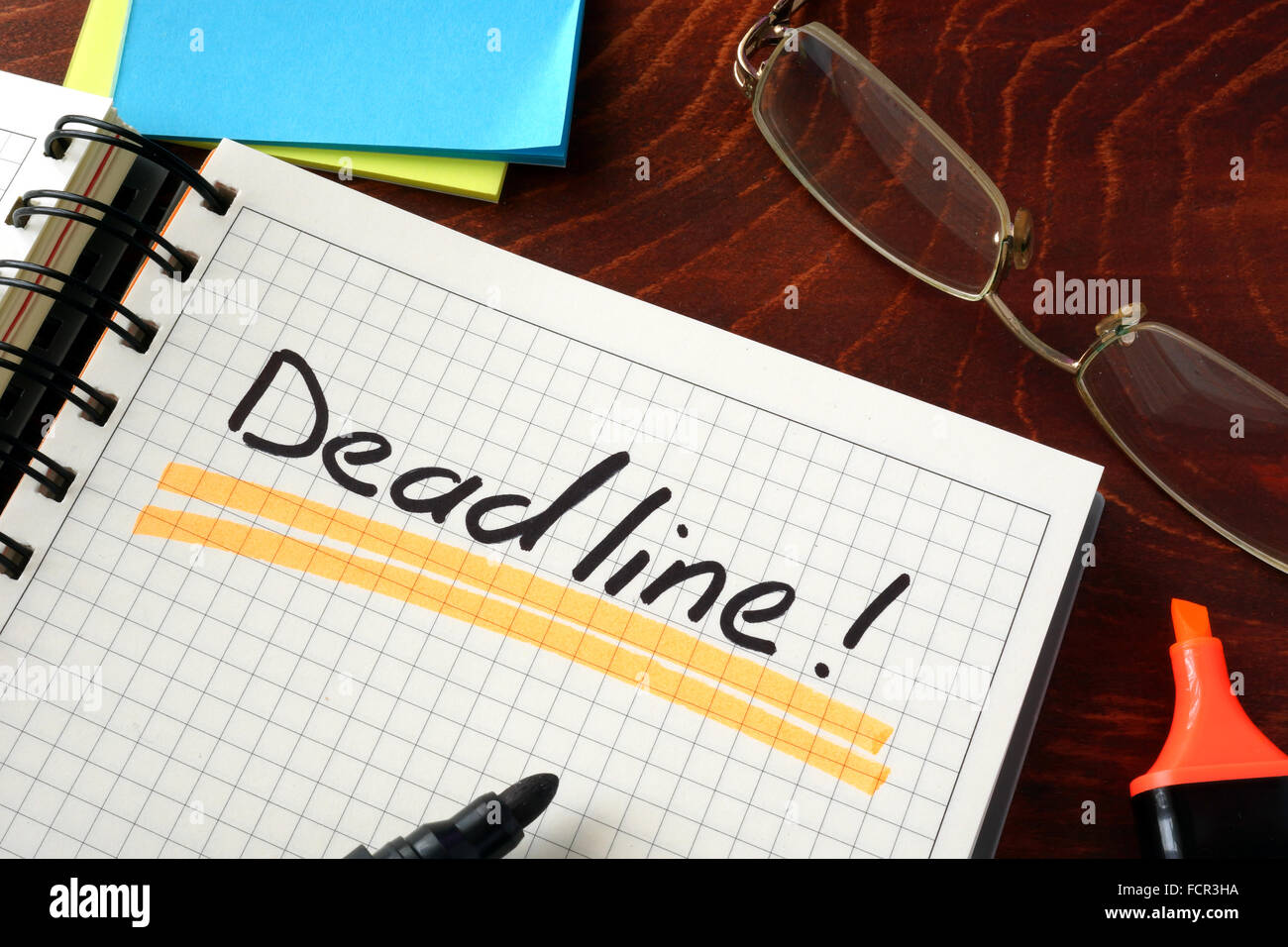 Deadlines hi-res stock photography and images - Alamy