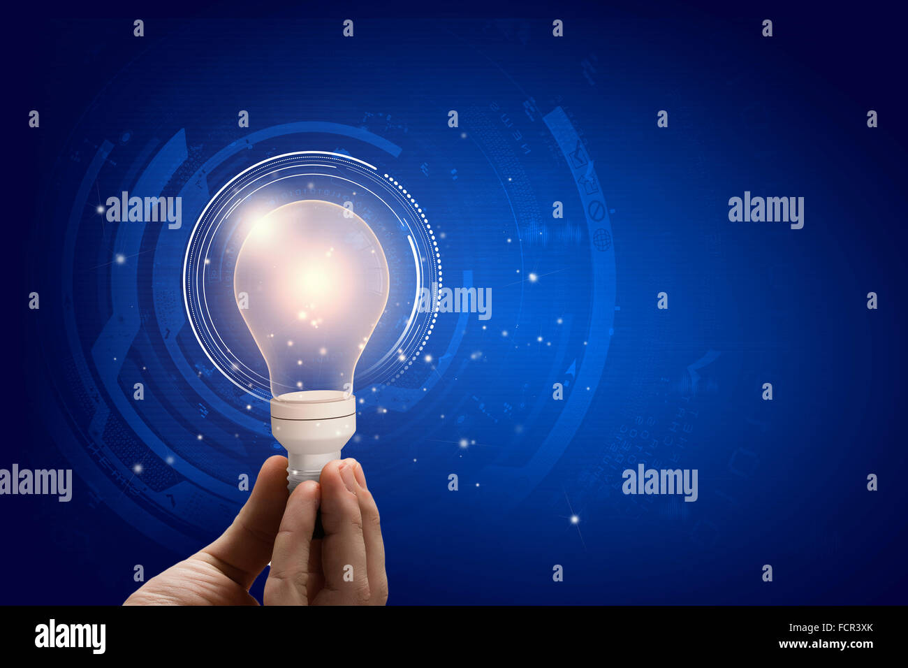 Close up of human hand holding light bulb Stock Photo - Alamy