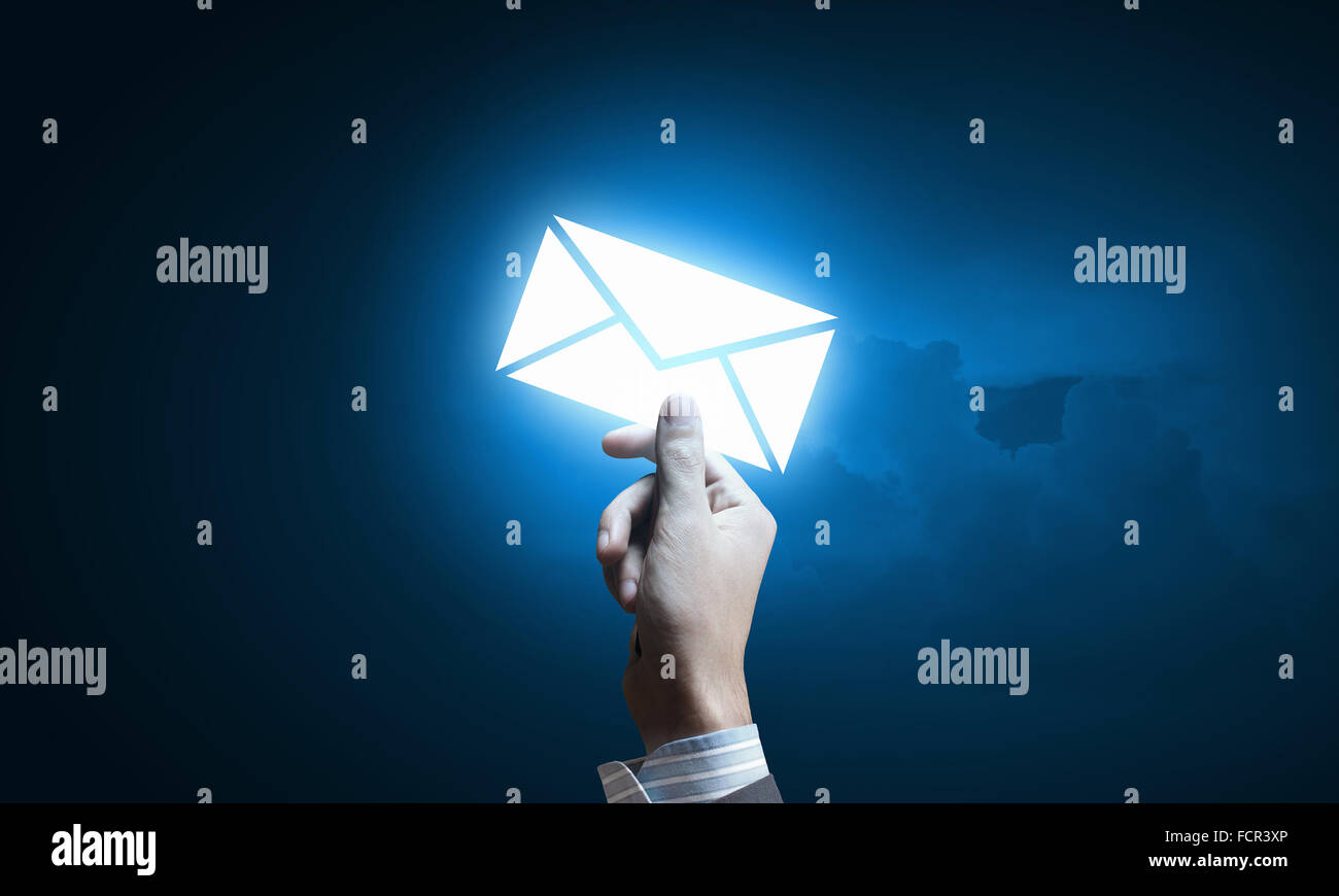 Hand with mail hi-res stock photography and images - Alamy