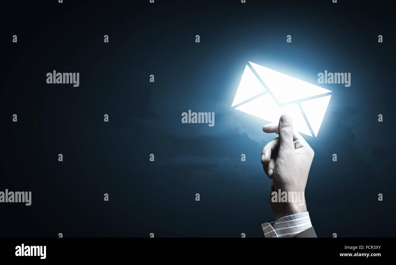 Hand with mail hi-res stock photography and images - Alamy