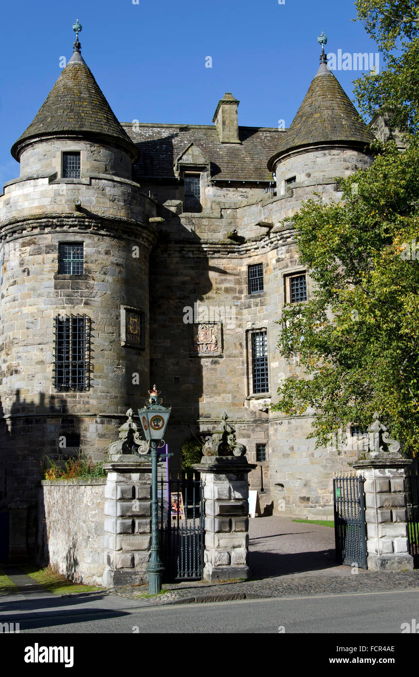 The grand entrance to Falkland Palace in Fife, Scotland Stock Photo - Alamy