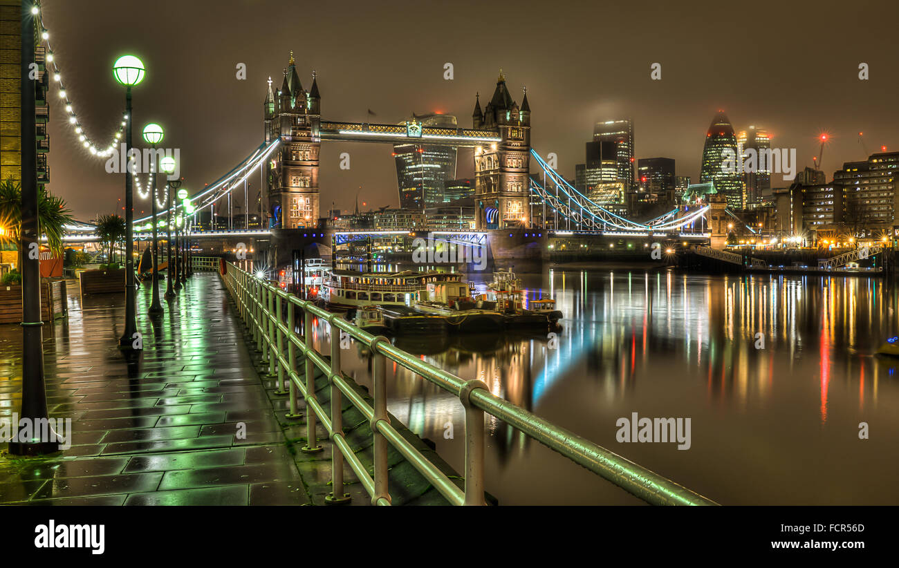 HDR Image Of Tower Bridge Stock Photo - Alamy