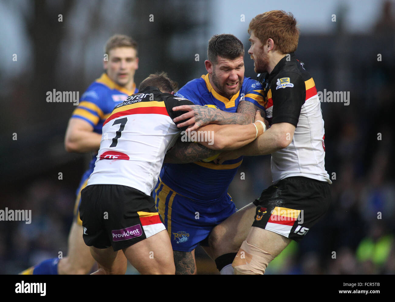 Leeds, UK. 24th January, 2016. Leeds Rhinos v Bradford Bulls (Carl ...