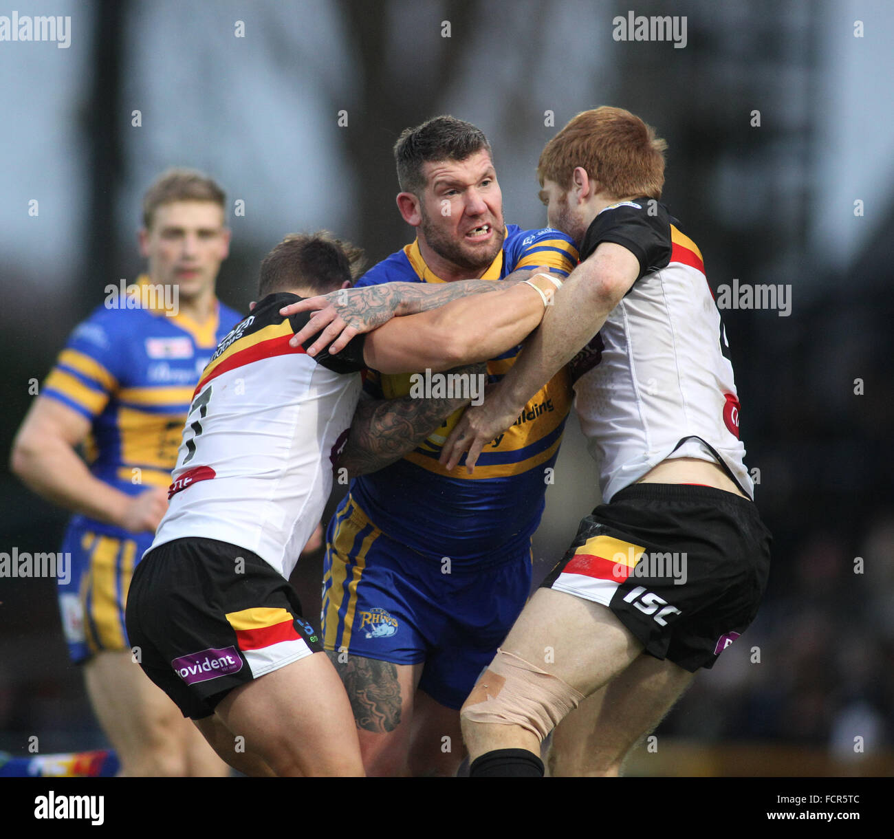 Leeds, UK. 24th January, 2016. Leeds Rhinos v Bradford Bulls (Carl ...