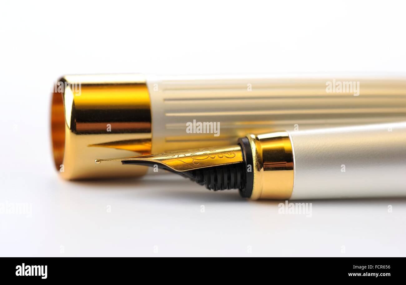 Fountain Pen, closeup Stock Photo - Alamy