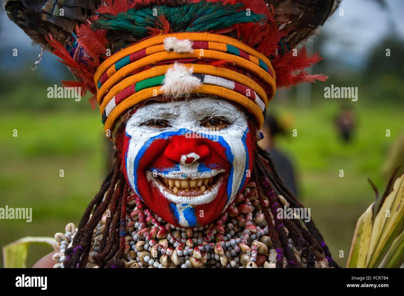 A tribesman smiles during celebration of Highland tribes at the Mount ...