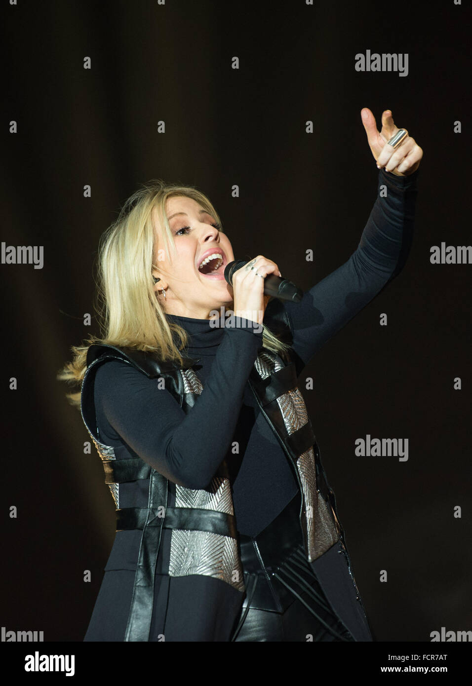 Hamburg, Germany. 21st Jan, 2016. British singer-songwriter Ellie ...