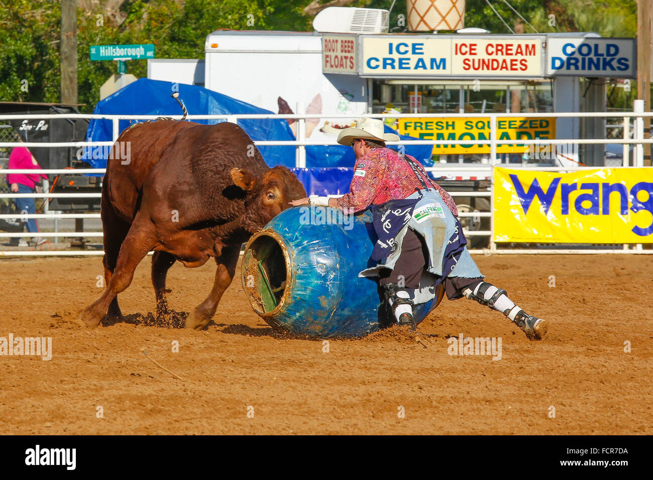 Clowns at Arcadia All-Florida Championship P.R.C.A. Rodeo held in the ...