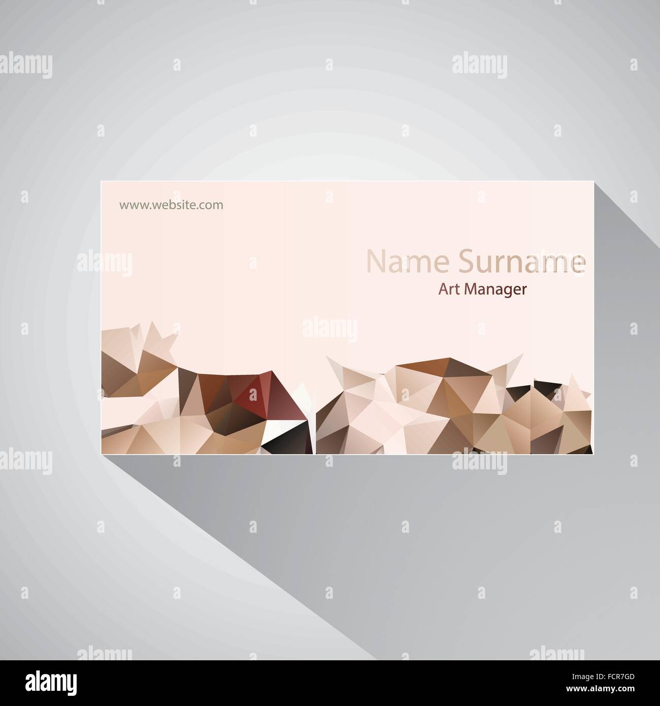Calling card of art manager Stock Vector Image & Art - Alamy