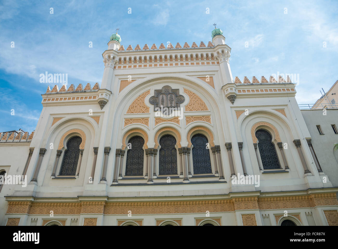 Synagogue in the Jewish Quarter - Prague - Czech Republic Stock Photo ...