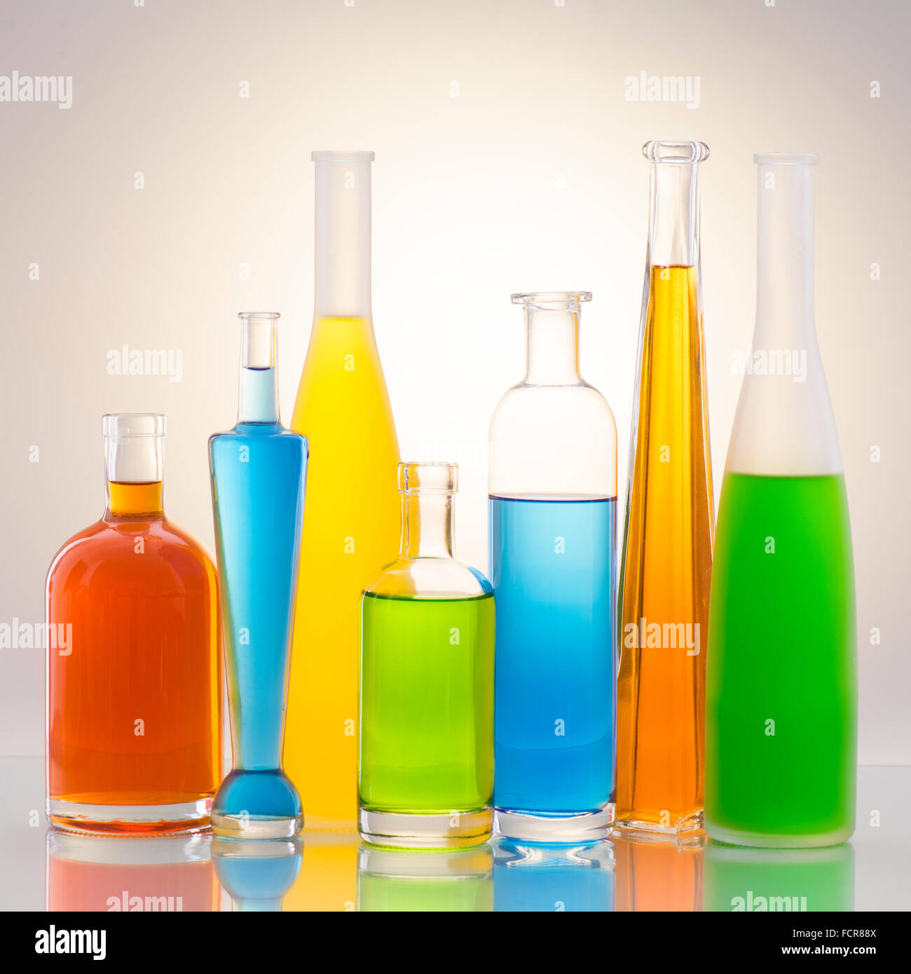 Coloured glass bottles hi-res stock photography and images - Alamy