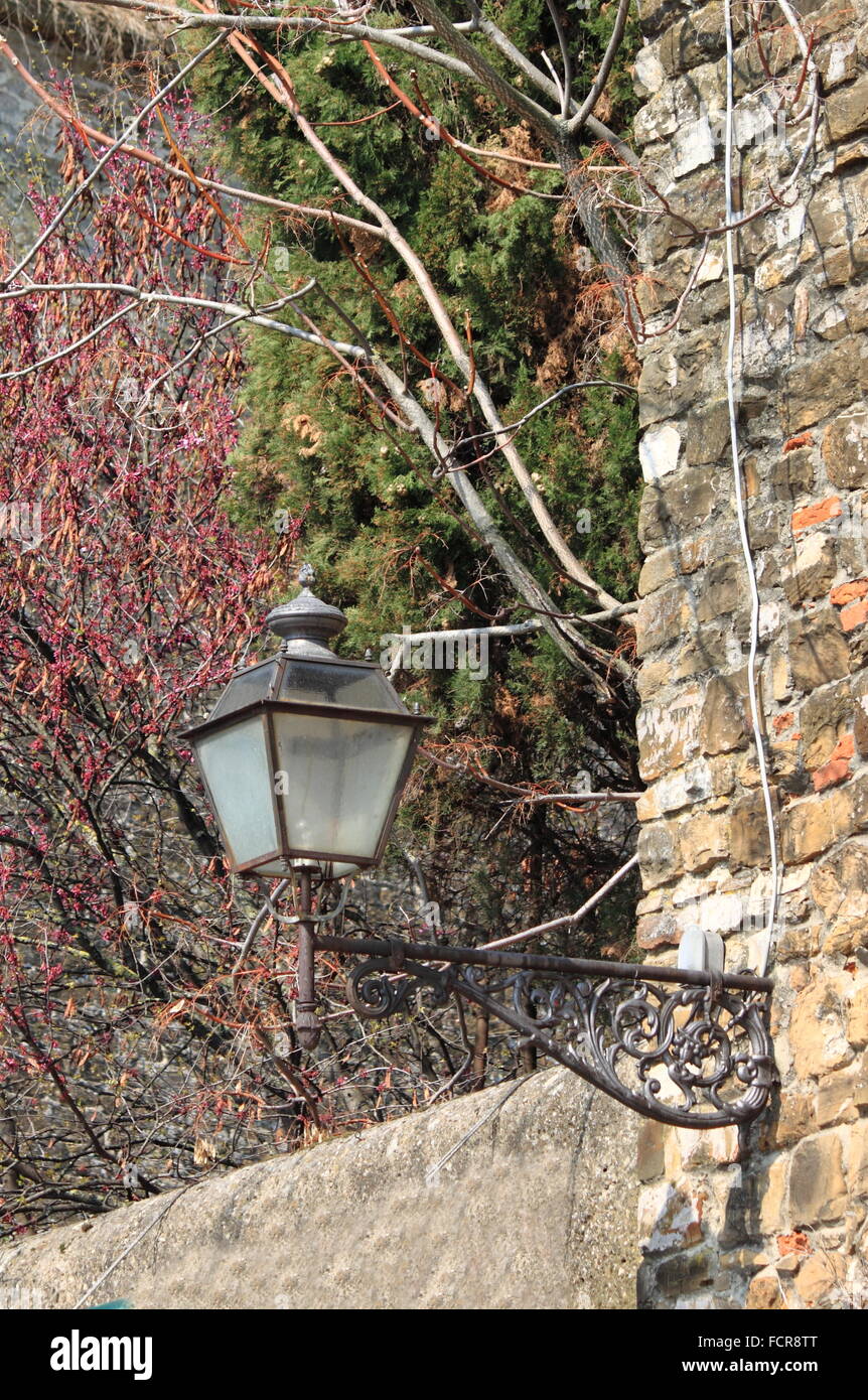 Old medieval street lamp Stock Photo - Alamy