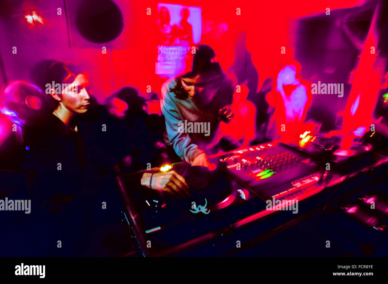 Paris, France, French Female Teens, Young D.J.'s Spinning Techno Music ...