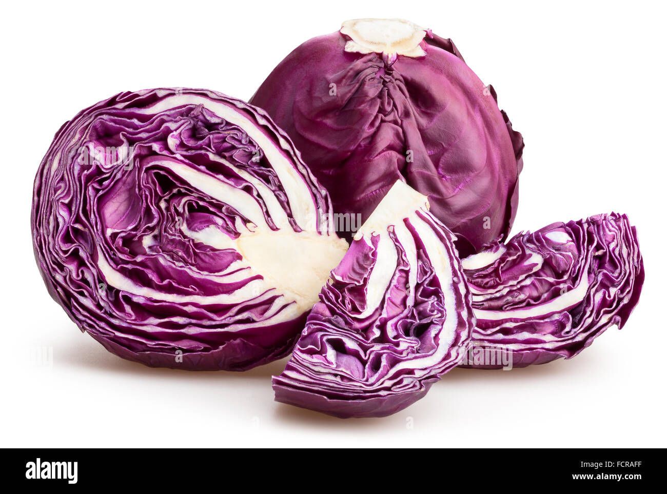 red cabbage isolated Stock Photo - Alamy