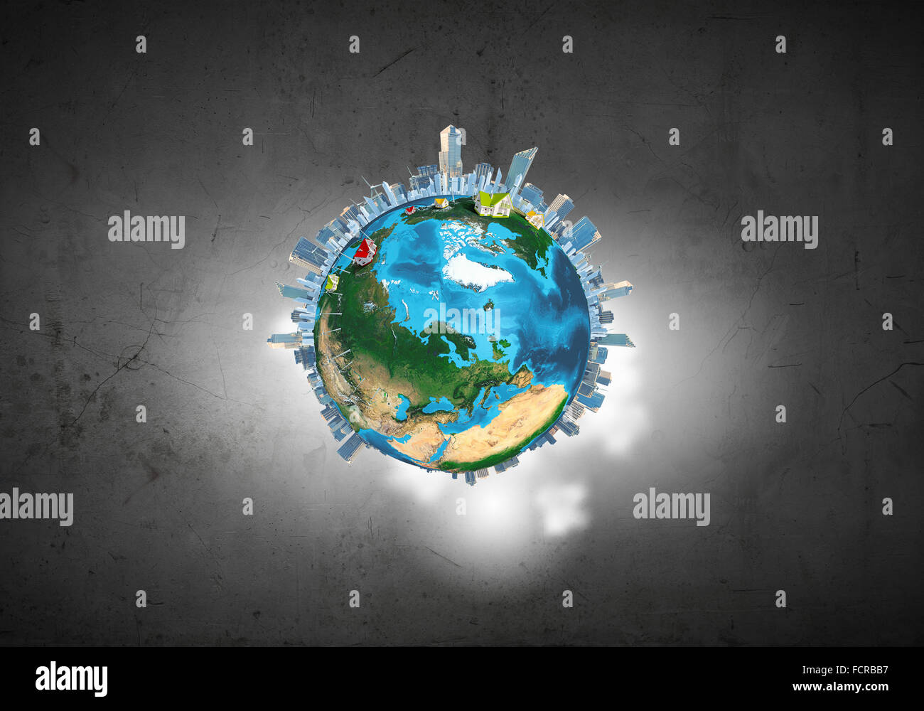 Our Earth planet and modern life. Elements of this image are furnished ...
