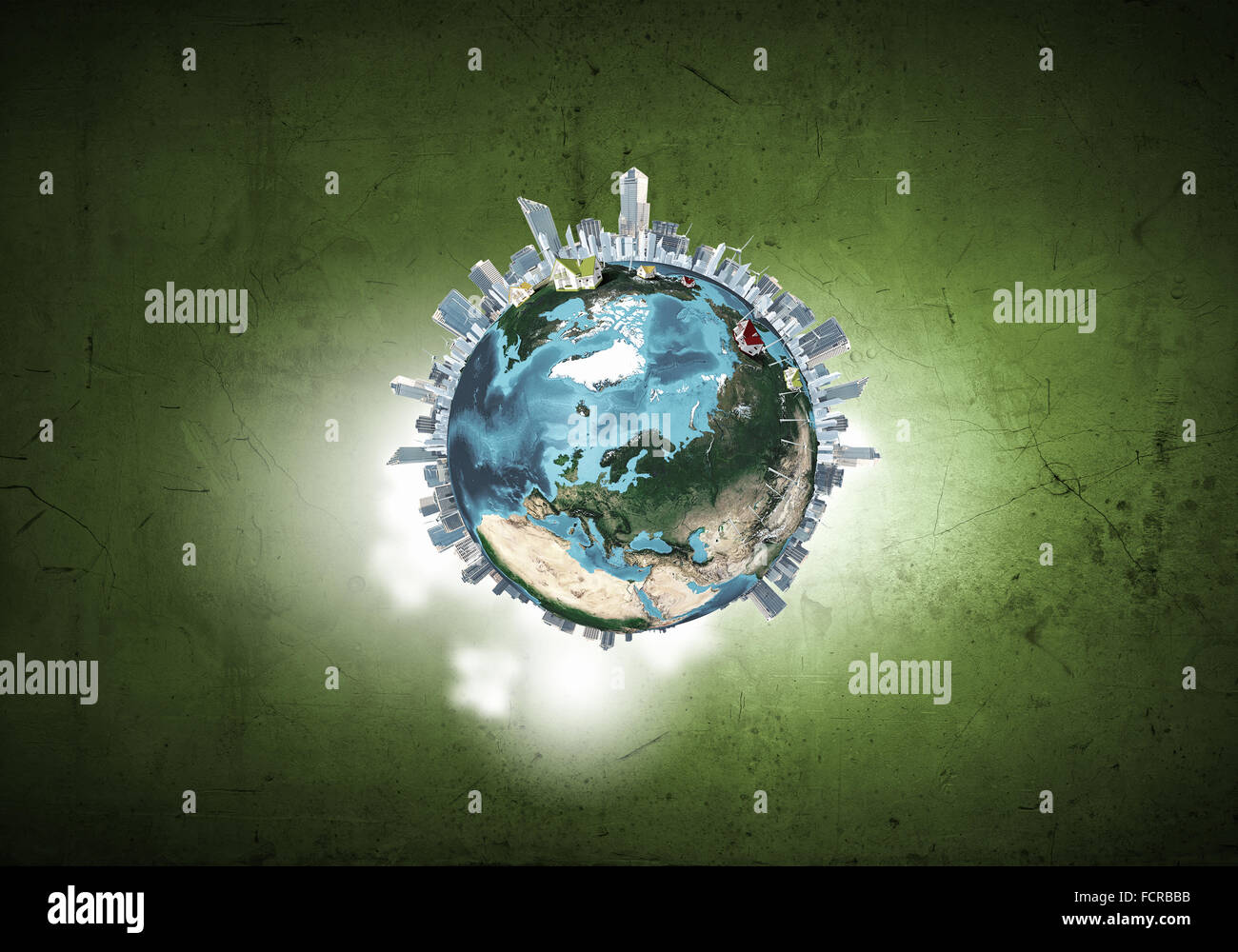 Our Earth planet and modern life. Elements of this image are furnished ...