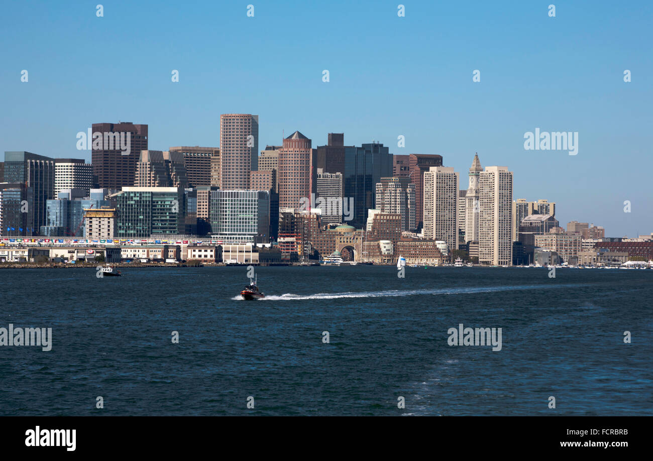 High Rise office buildings and The Custom House The Waterfront Boston ...