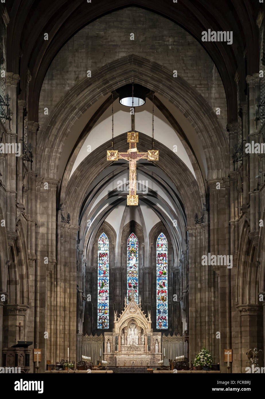 Altar, church, Jesus, Cross,Cathedral, Catholic, City of Edinburgh ...