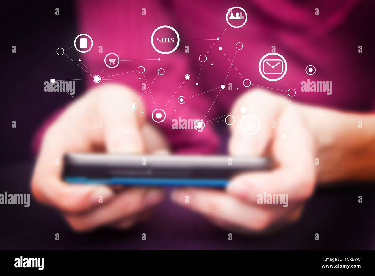 Mobile phone globe in hi-res stock photography and images - Alamy