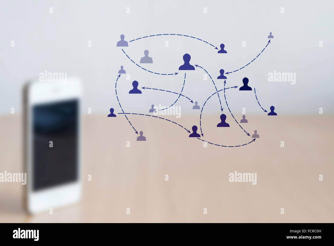 Blurred mobile phone Stock Photo - Alamy