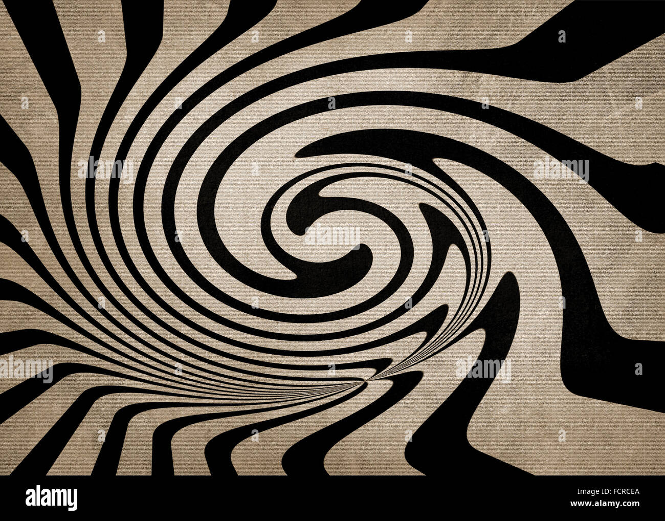 Sepia double twirl fabric-textured burst pattern background Stock Photo ...