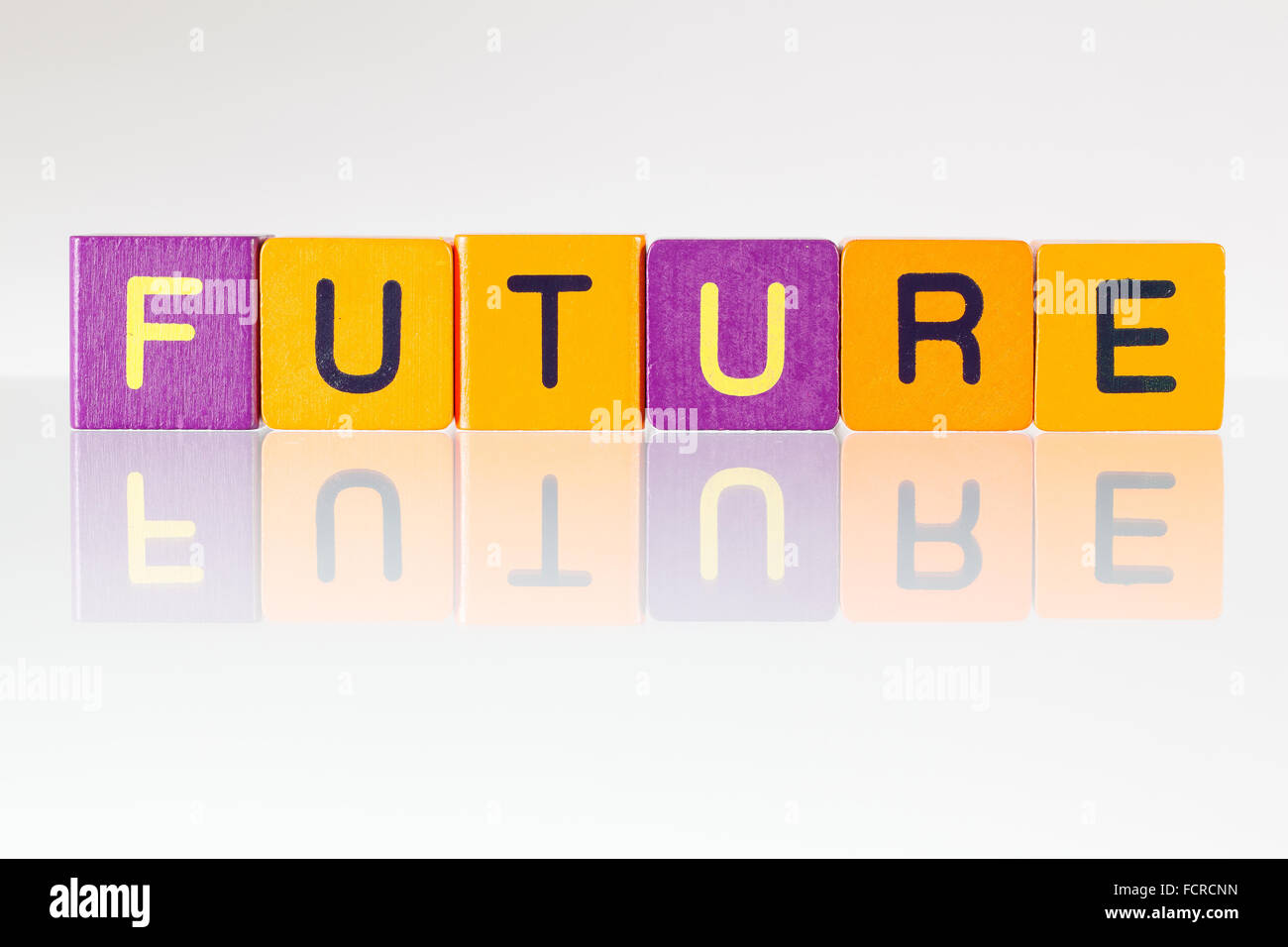 Future - an inscription from children's wooden blocks Stock Photo - Alamy