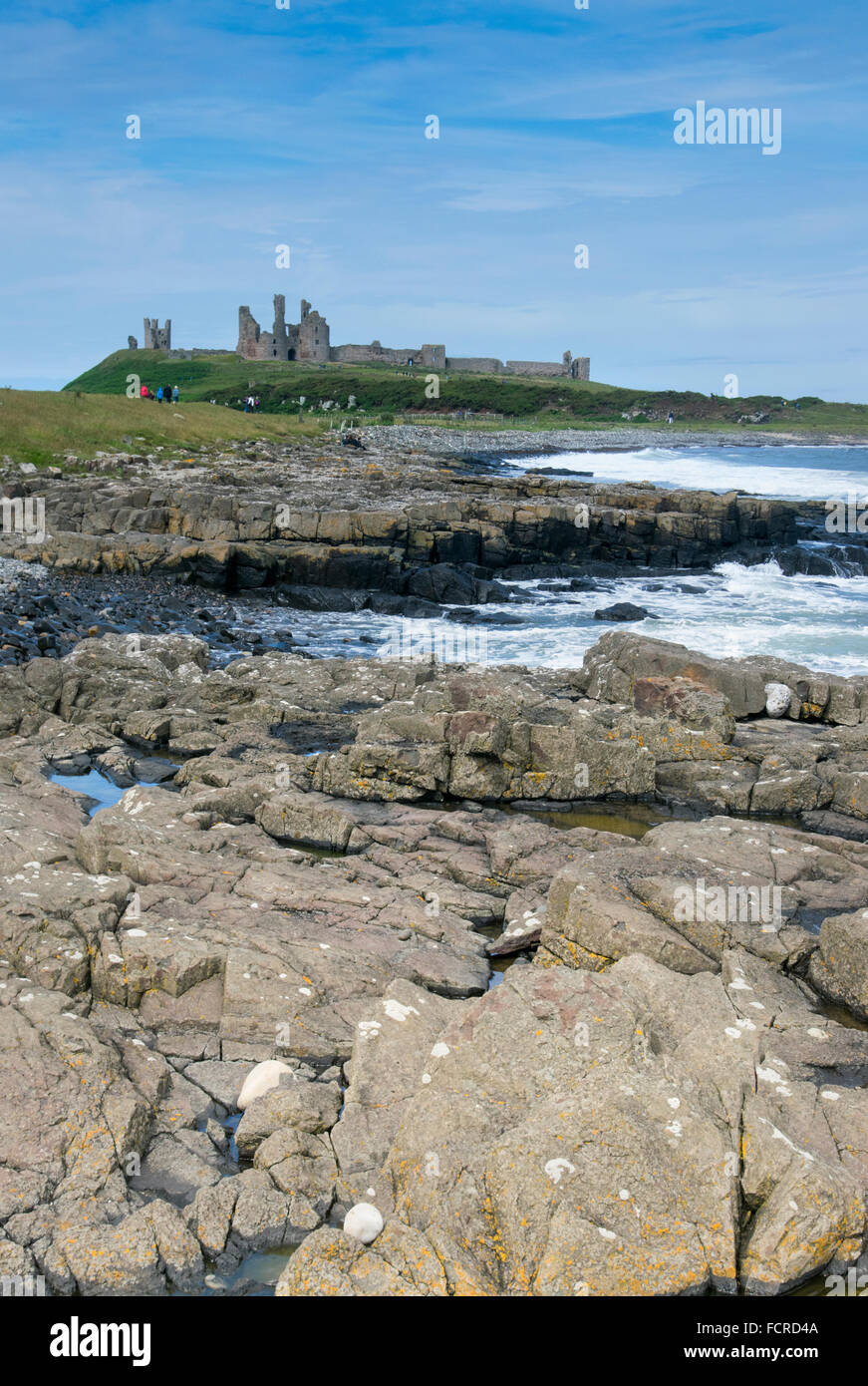Dunstanburgh Castle, Northumberland, England, UK Stock Photo - Alamy