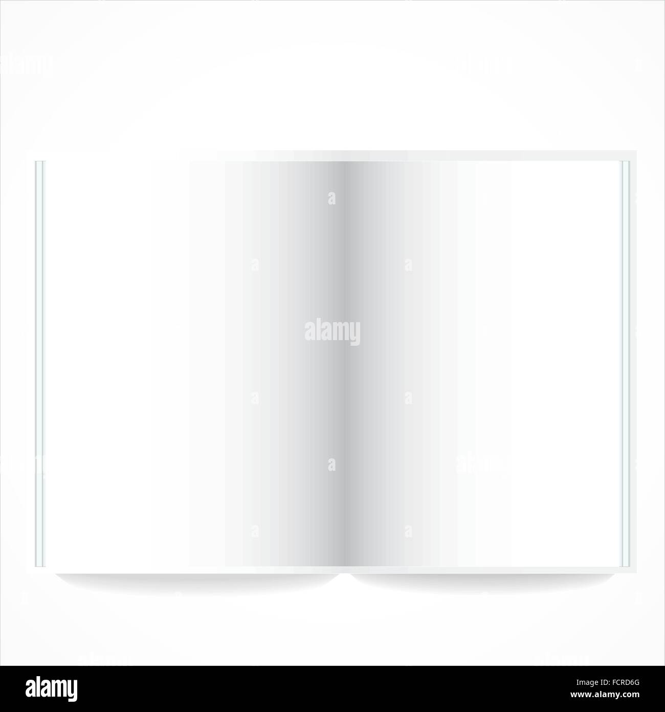 Open book with white pages Stock Vector Image & Art - Alamy