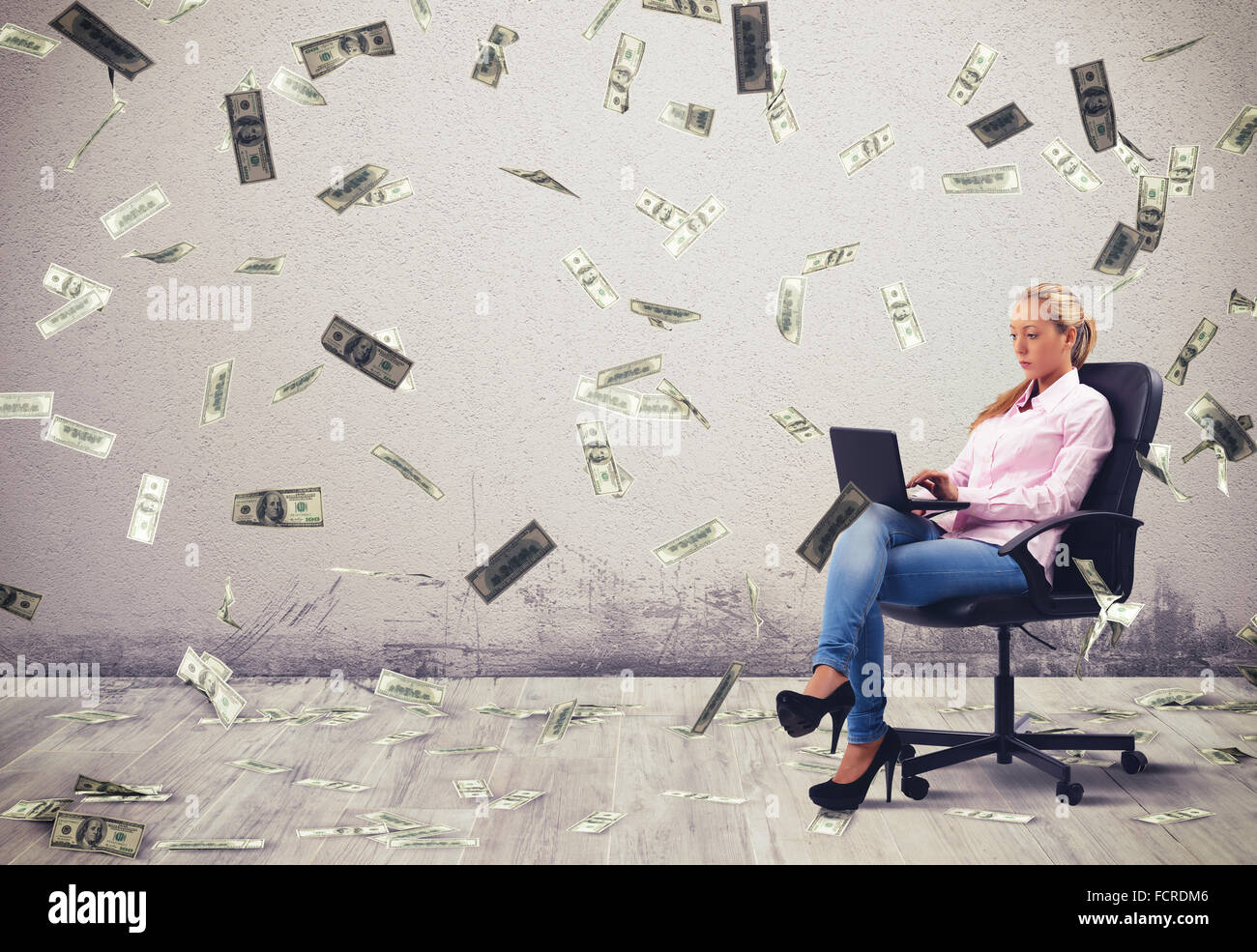 Earn money working Stock Photo - Alamy