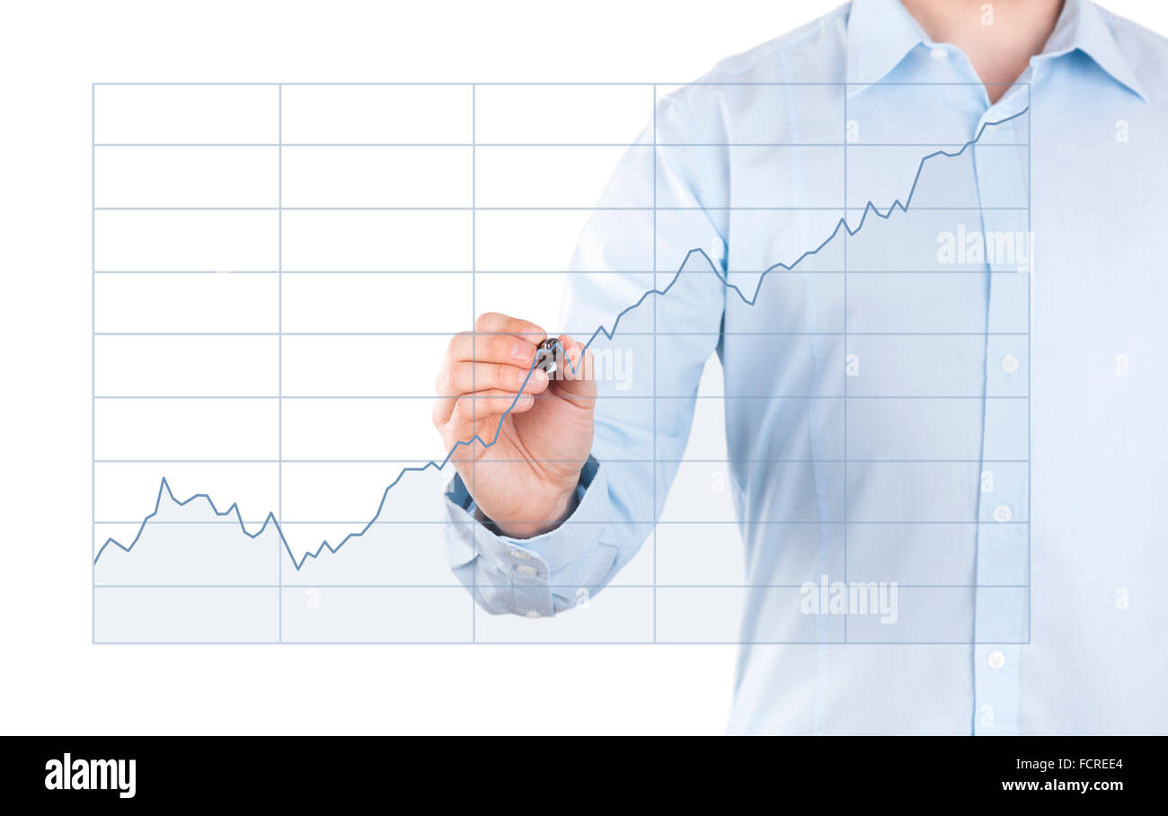 Man pointing at chart and graph hi-res stock photography and images - Alamy