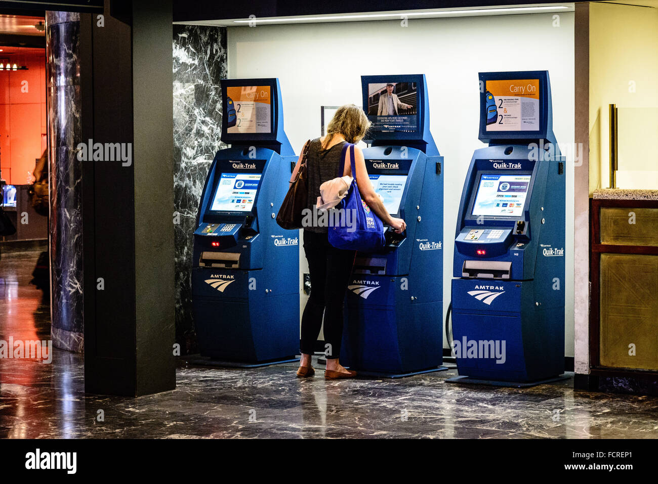 Amtrak Quik-Trak Self-Service Ticketing Kiosk, Union Station ...