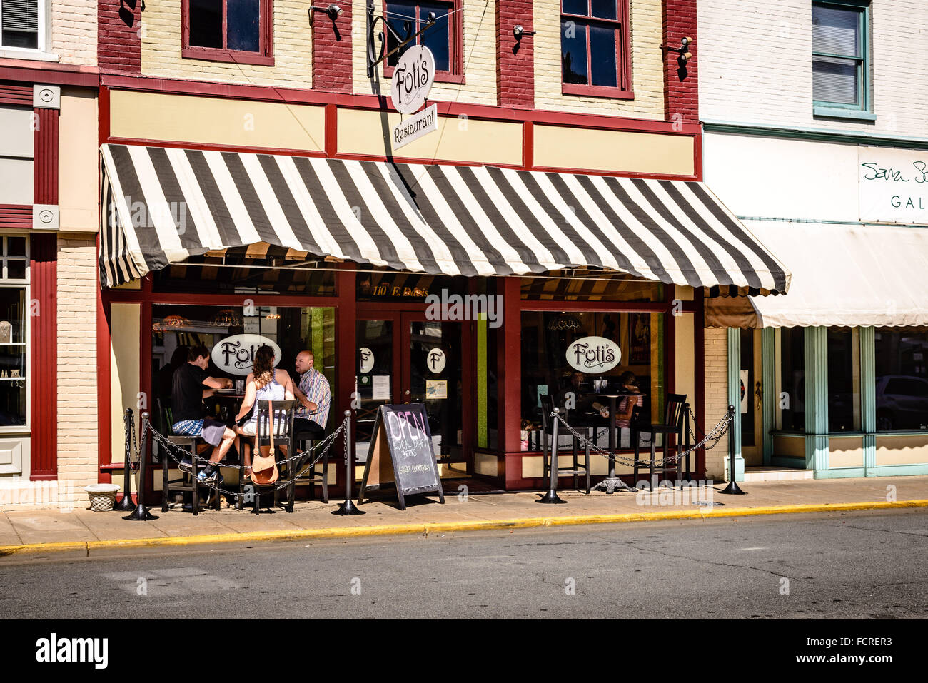 Foti's Restaurant, 110 East Davis Street, Culpeper, Virginia Stock ...