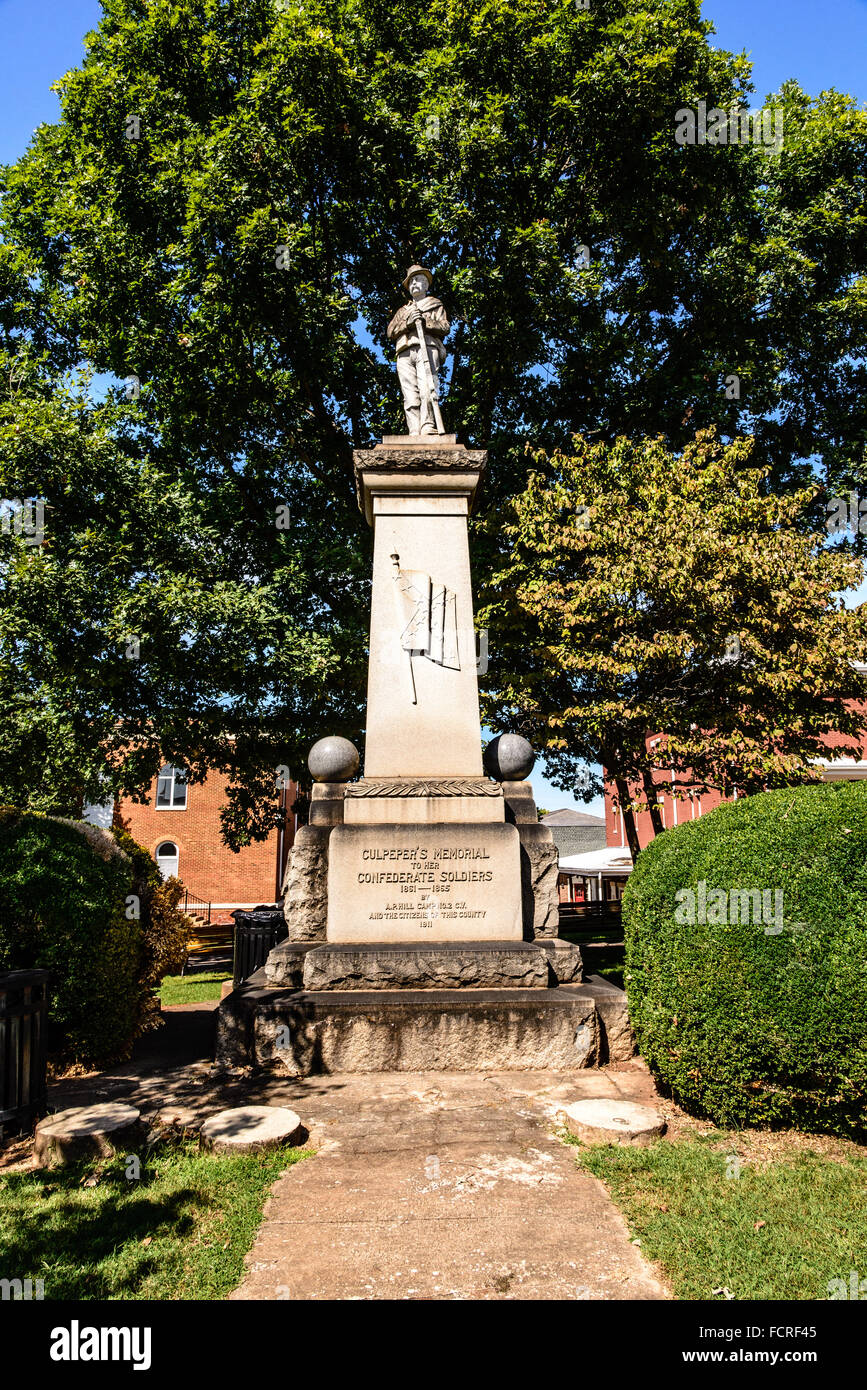 Confederate Memorial, Culpeper County Courthouse, West Davis Street ...