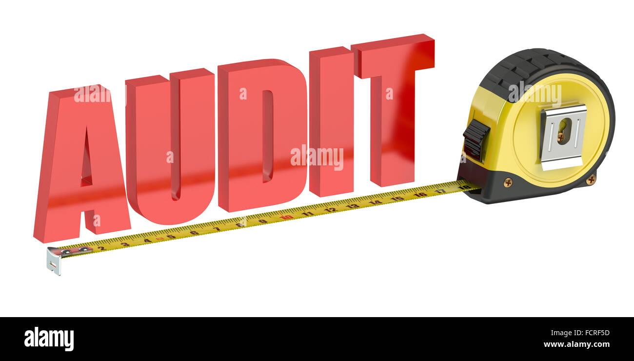 audit concept isolated on white background Stock Photo - Alamy