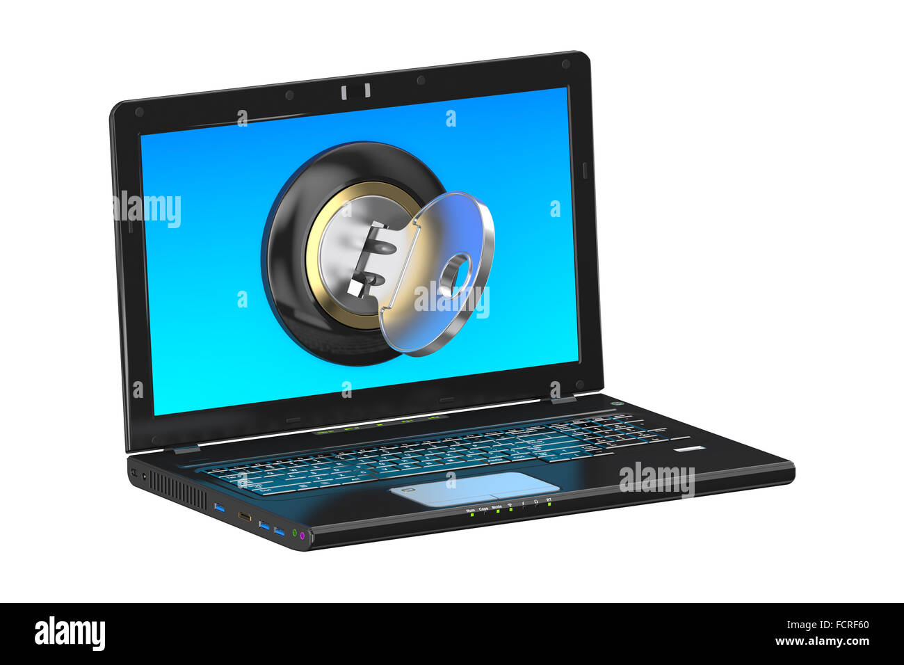 Service concept on computer Cut Out Stock Images & Pictures - Alamy