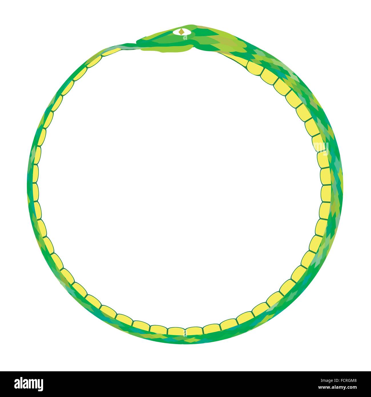Green Snake Isolated Stock Vector Image & Art - Alamy