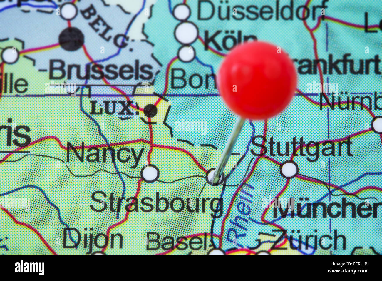 Map of strasbourg hi-res stock photography and images - Alamy