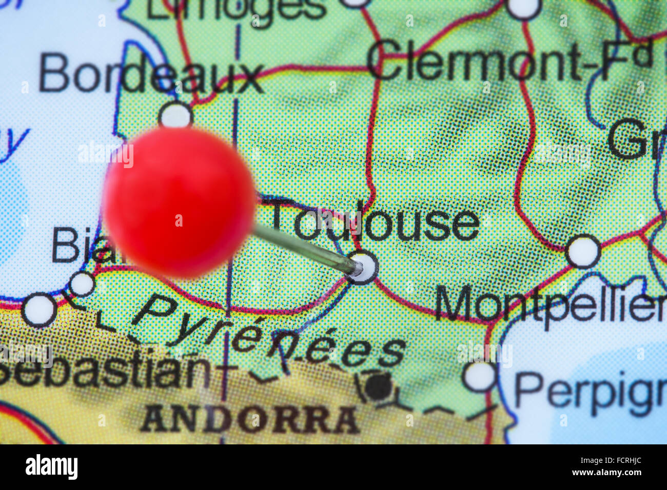 Toulouse map hi-res stock photography and images - Alamy