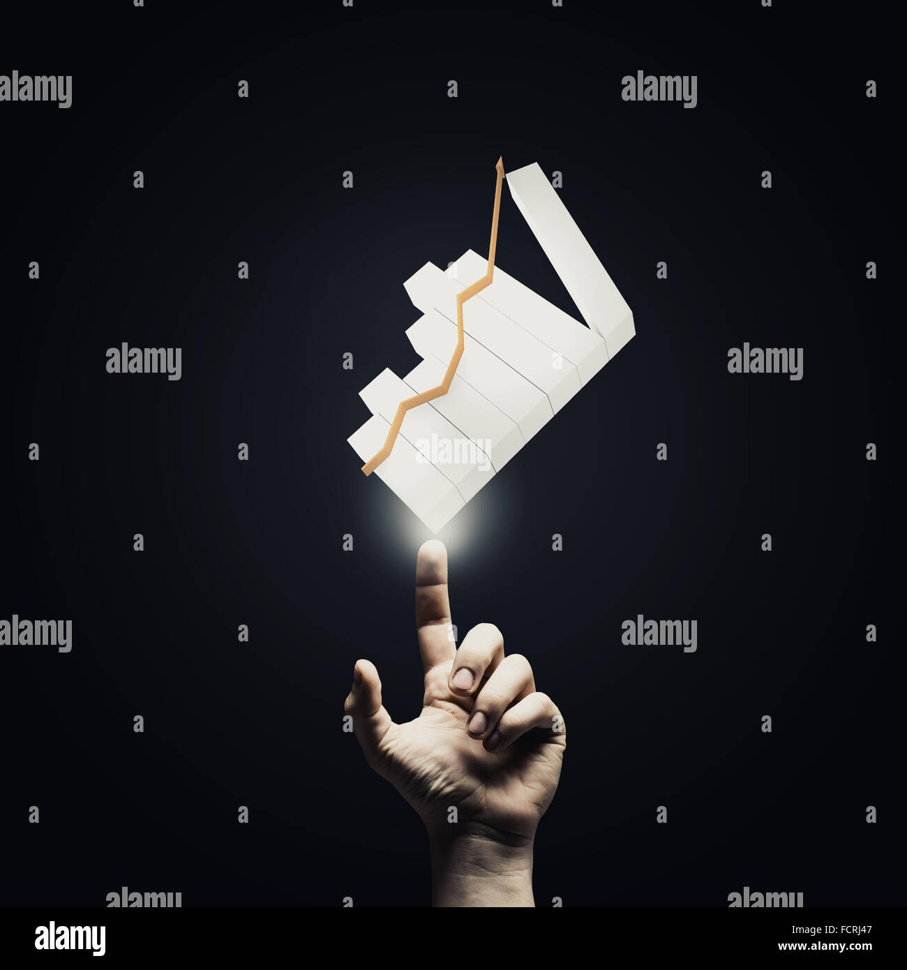 Human hand pointing finger growing hi-res stock photography and images ...