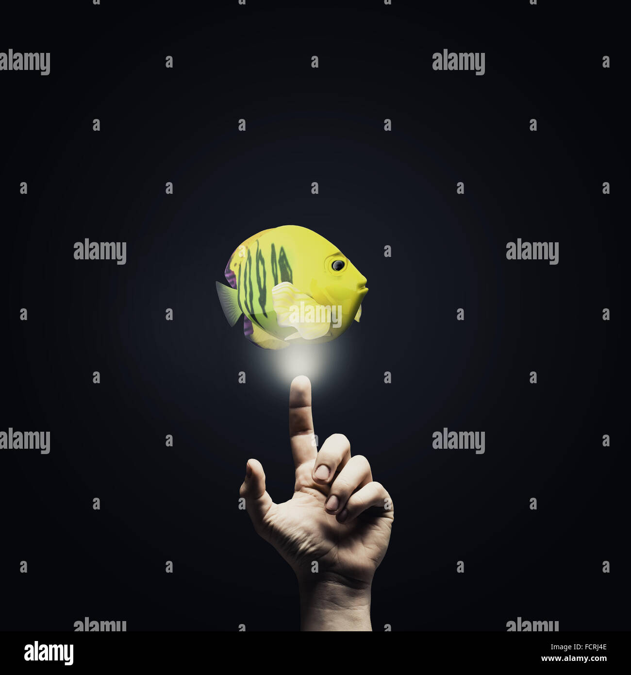 Pointing fisherman hi-res stock photography and images - Alamy