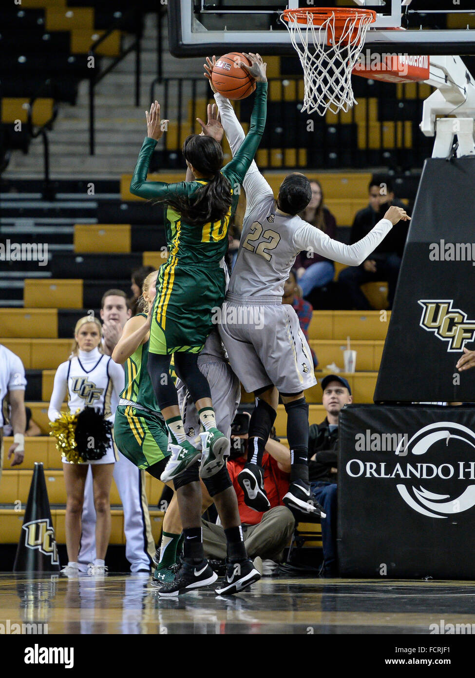 Orlando, FL, USA. 24th Jan, 2016. UCF Knights guard Aliyah Gregory (22 ...