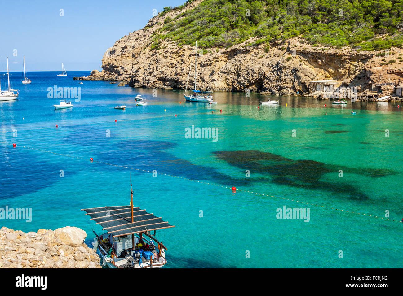 Beach Ibiza, Balearic Islands, Spain Stock Photos & Beach Ibiza ...