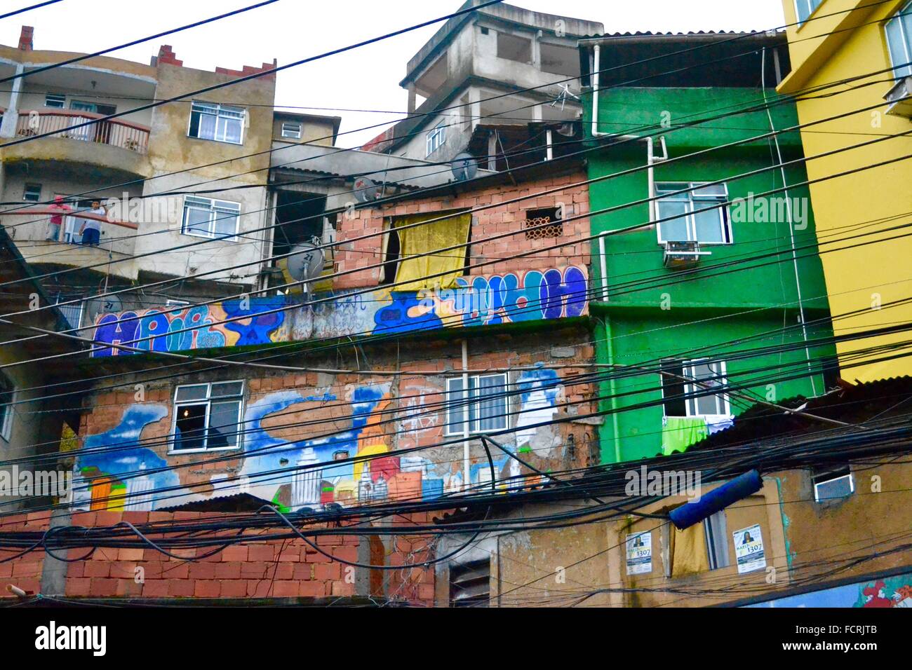 Colours of Rocinha Stock Photo - Alamy