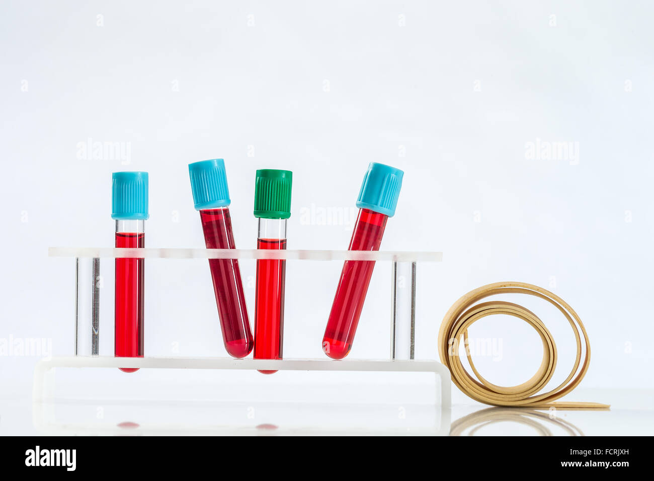 test tubes in laboratory isolated on white Stock Photo - Alamy