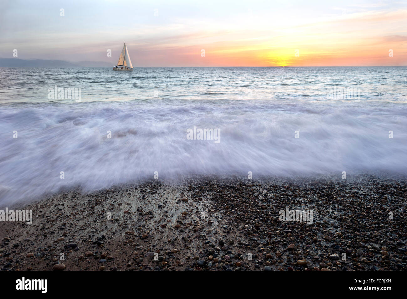 Ship breaking waves hi-res stock photography and images - Alamy