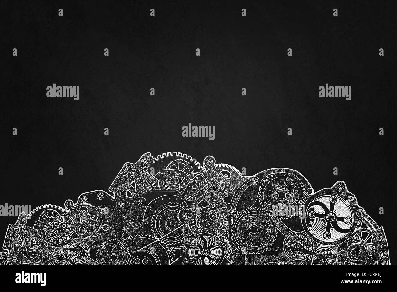 Close up of hand drawing gears mechanism with marker Stock Photo - Alamy