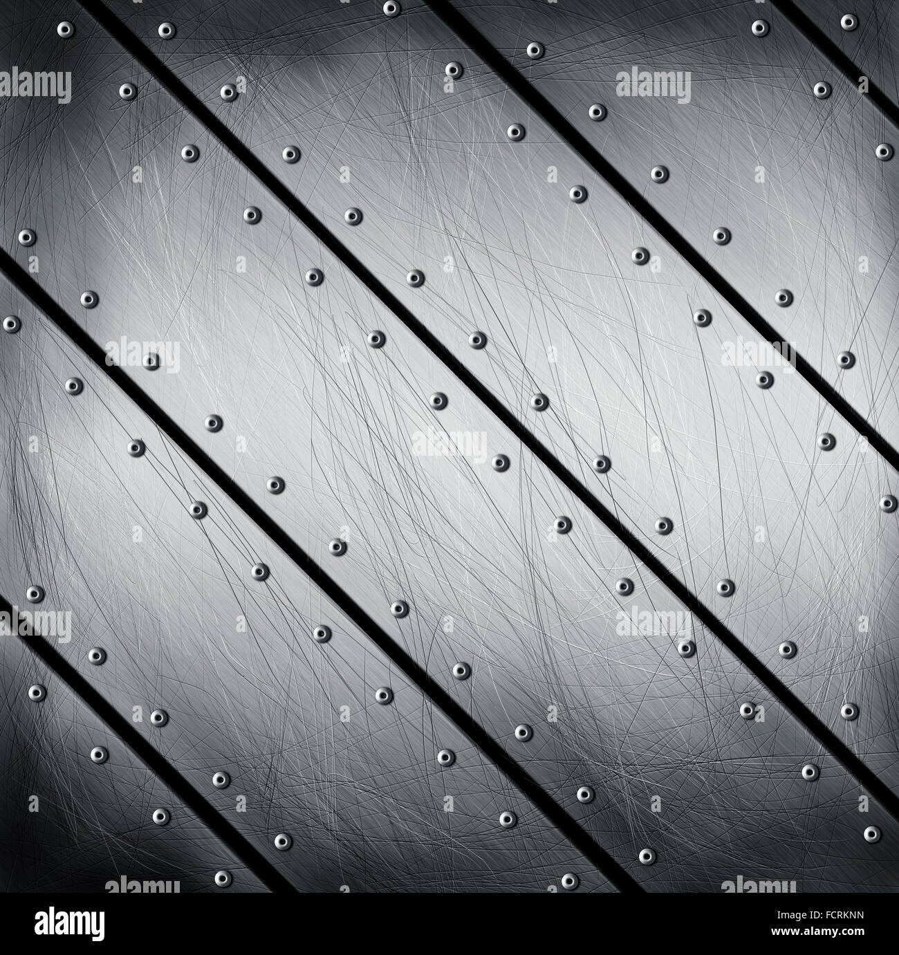 Grunge Black Metal Plate Rivets Stock Photos & Grunge Black Metal Plate ...