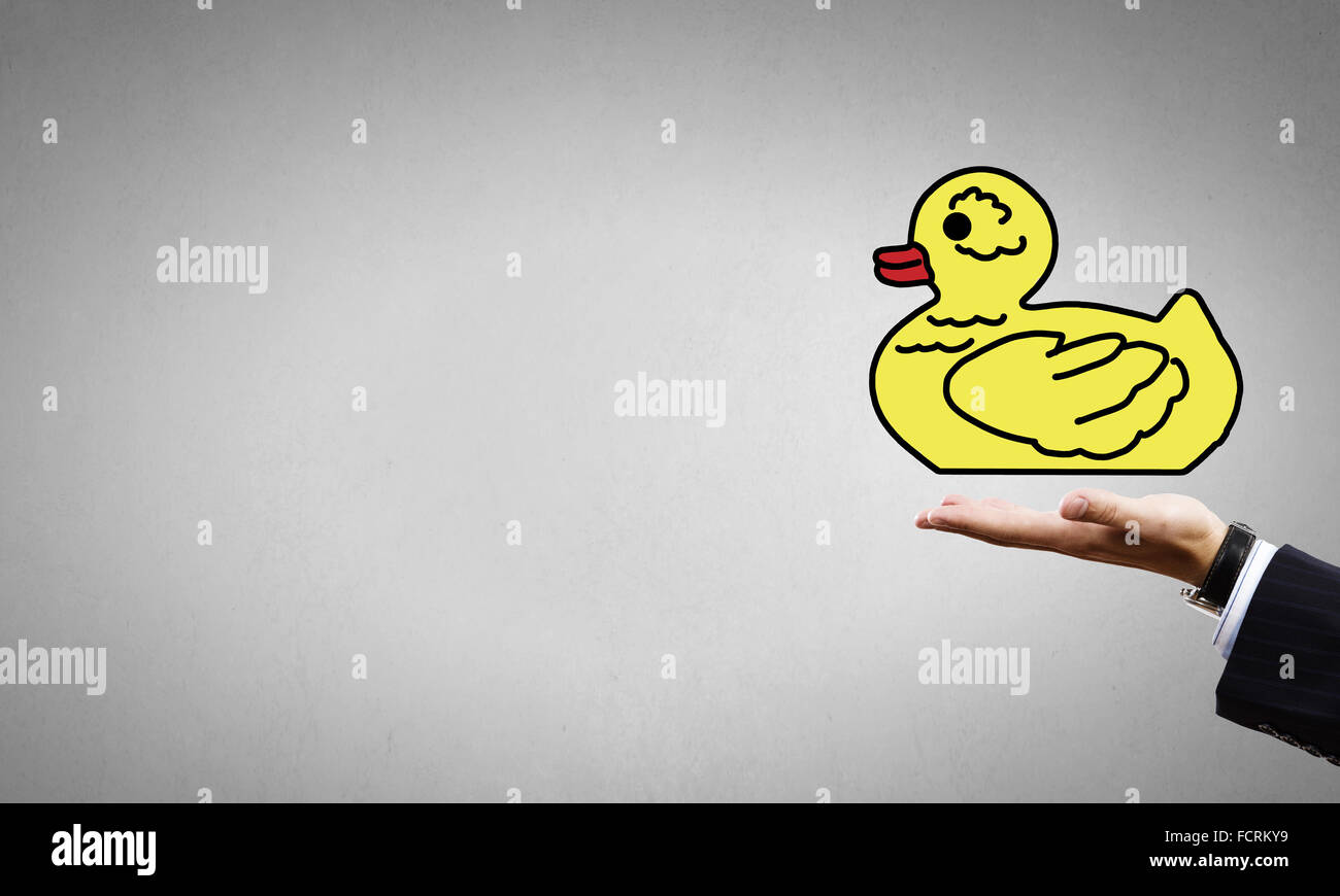 Hand showing duck symbol hi-res stock photography and images - Alamy